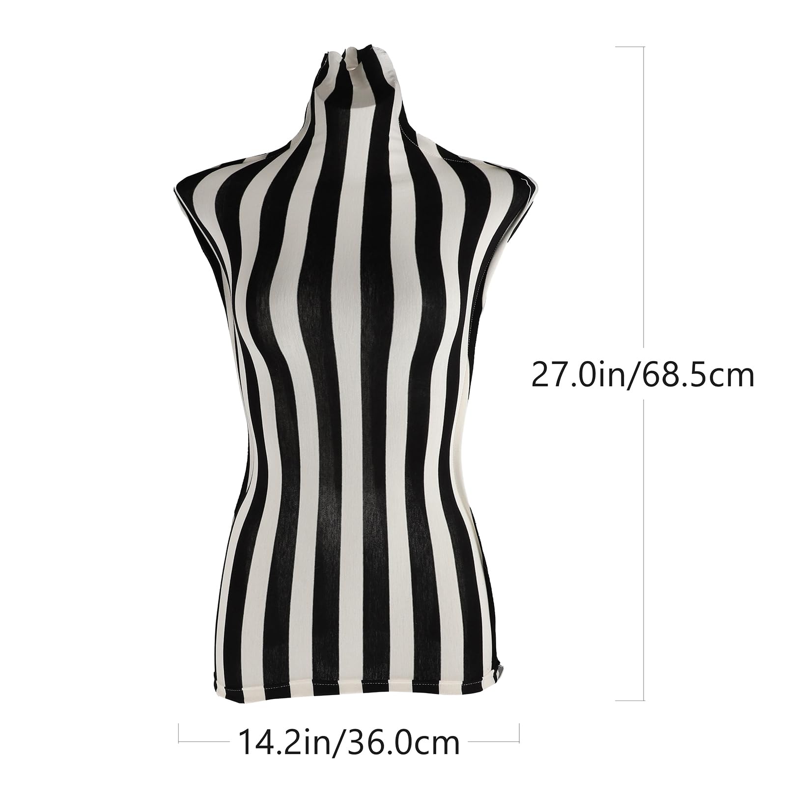 POPETPOP Manikin Body Mannequin Dress Form, Female Model Mannequin Torso Display Mannequin Body Fabric Cover Cloth Accessories for Upper Body Dress Form Mannequin Torso