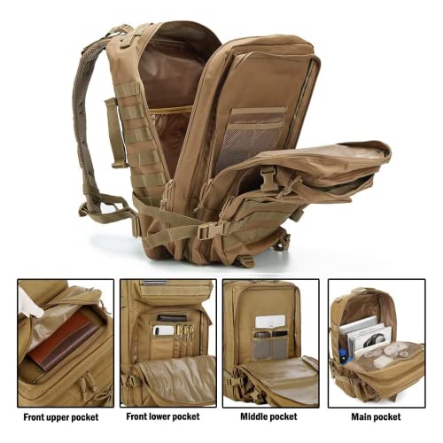 JupiterGear Tactical Military 45L MOLLE Rucksack Backpack for Backpacking Hiking Camping Trekking Hunting