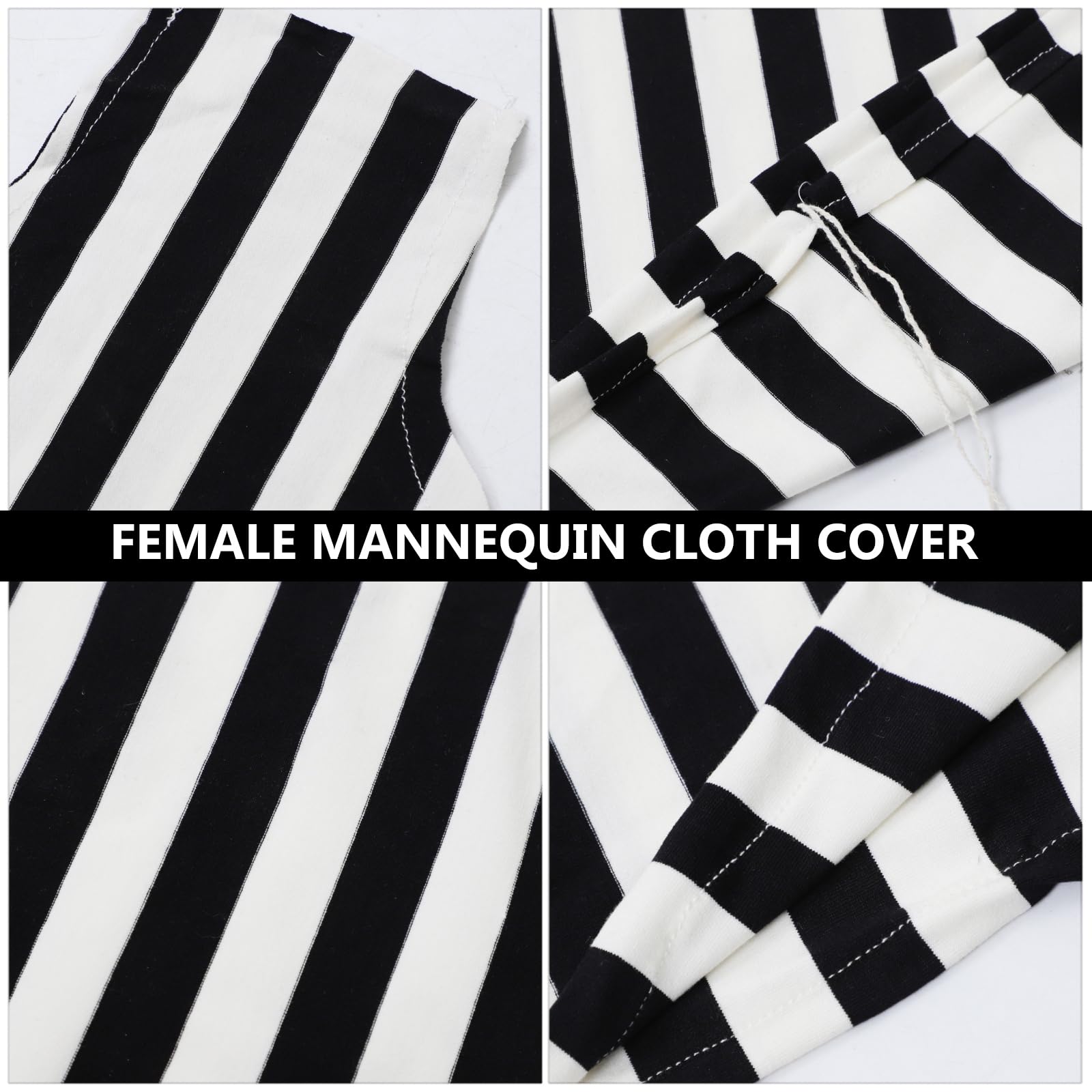 POPETPOP Manikin Body Mannequin Dress Form, Female Model Mannequin Torso Display Mannequin Body Fabric Cover Cloth Accessories for Upper Body Dress Form Mannequin Torso