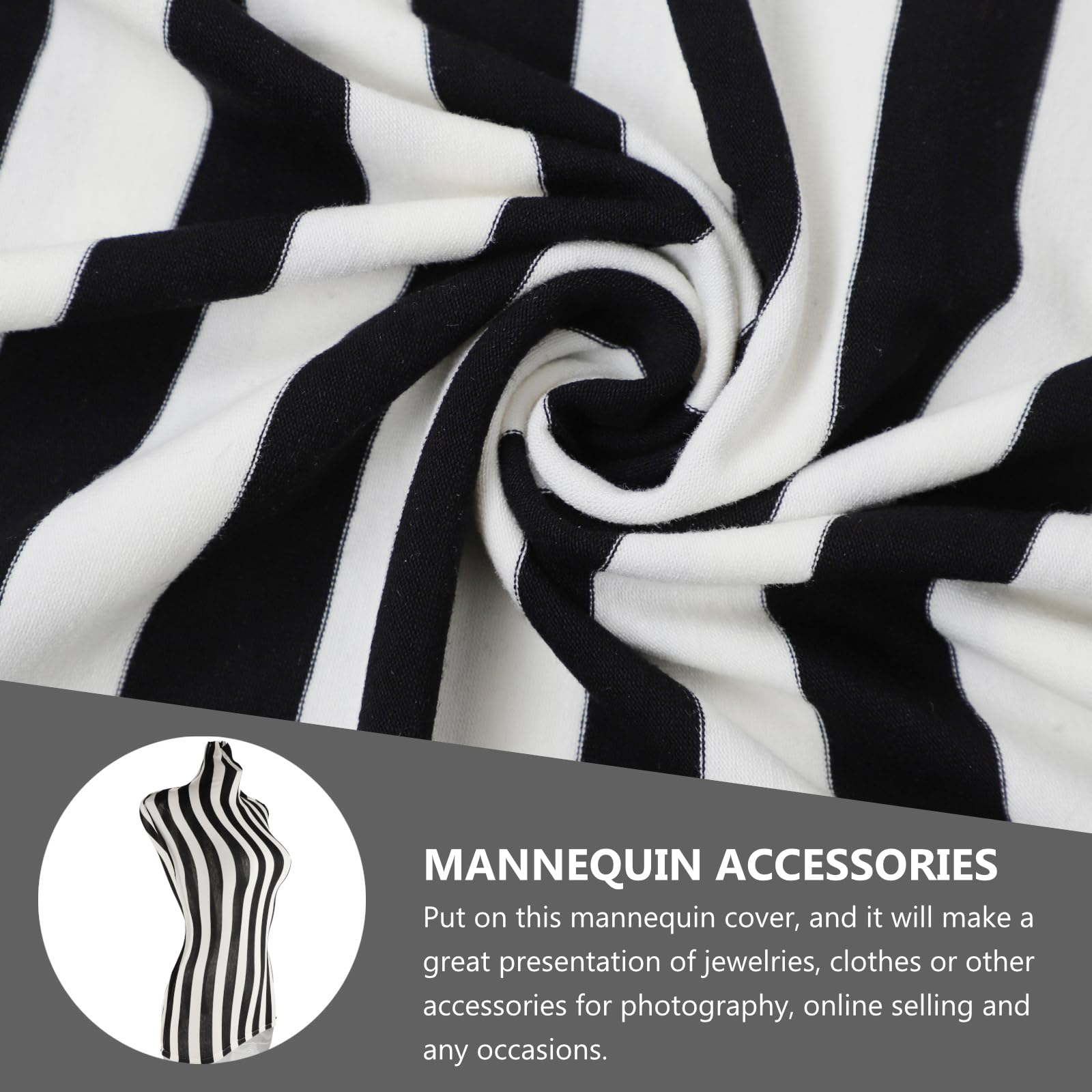 POPETPOP Manikin Body Mannequin Dress Form, Female Model Mannequin Torso Display Mannequin Body Fabric Cover Cloth Accessories for Upper Body Dress Form Mannequin Torso