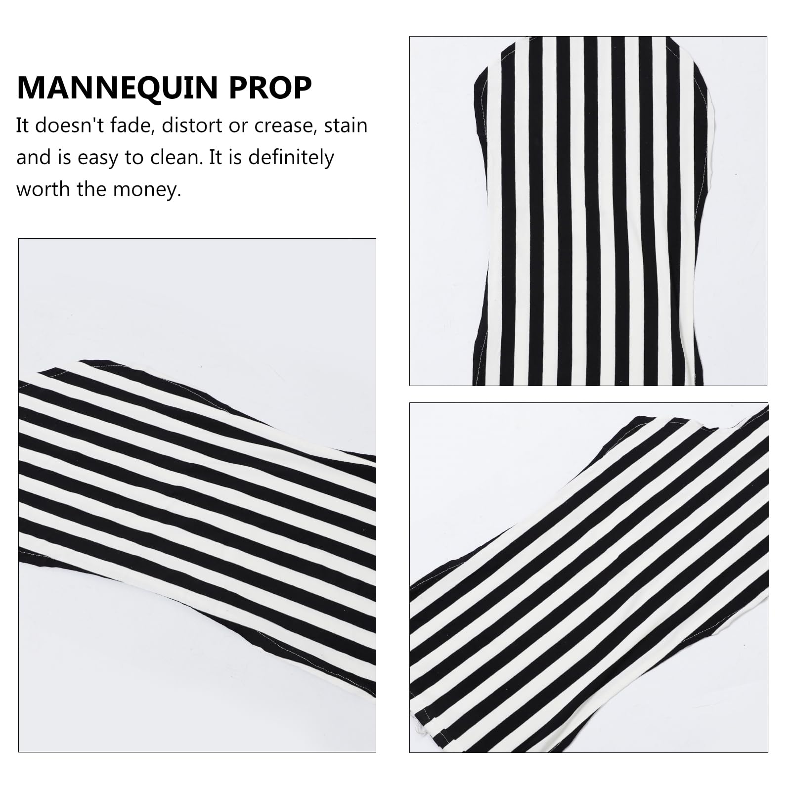 POPETPOP Manikin Body Mannequin Dress Form, Female Model Mannequin Torso Display Mannequin Body Fabric Cover Cloth Accessories for Upper Body Dress Form Mannequin Torso