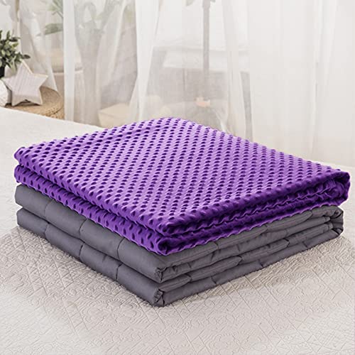 Isilila 48x72 Weighted Blanket Cover, Premium Soft Dot Duvet Cover for Weighted Blanket with 8 Ties(Removable Cover Only)