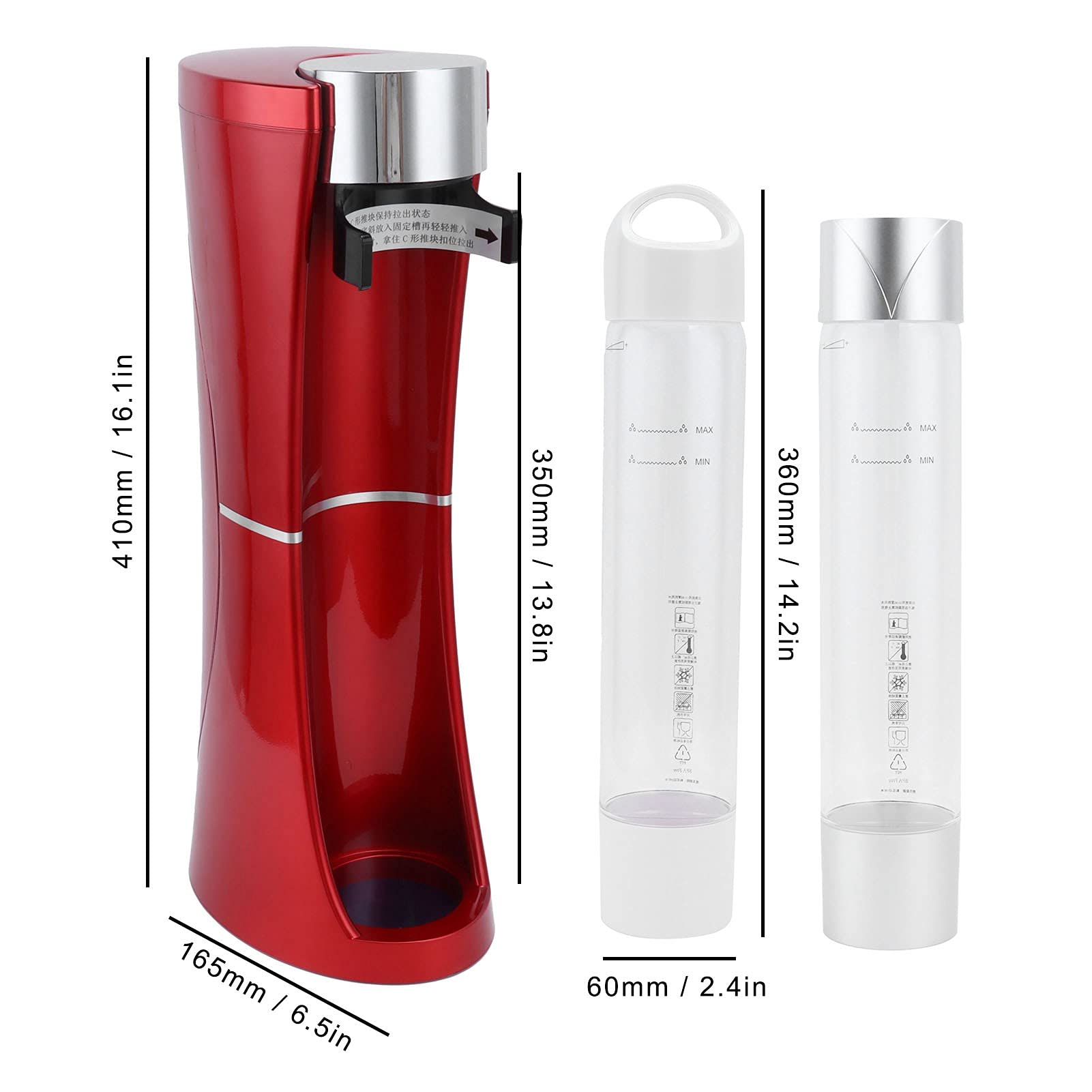 Soda Machine, Sparkling Water Maker Portable for Home for Coffee Shop