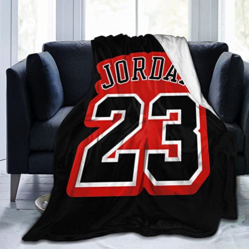 Basketball Number 23 Jordan Flannel Abstract Throw Blanket, Super Soft Fleece Decorative Blanket, Sofa Bed Microfiber Blanket