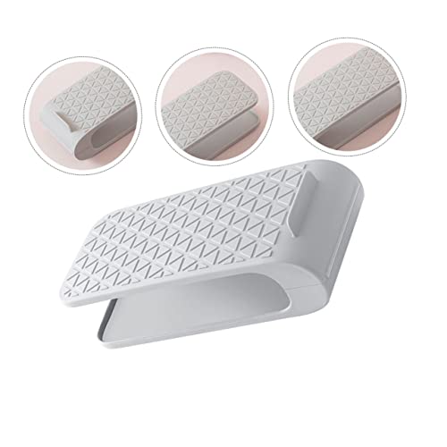 Alipis 2pcs Slipper Adjustable Use Stack Space Display Household Stacker Home Shop Saving Shelves Organization Holders Holder Storage Double Slots Shoes Grey -layer Saver Shoe Slot