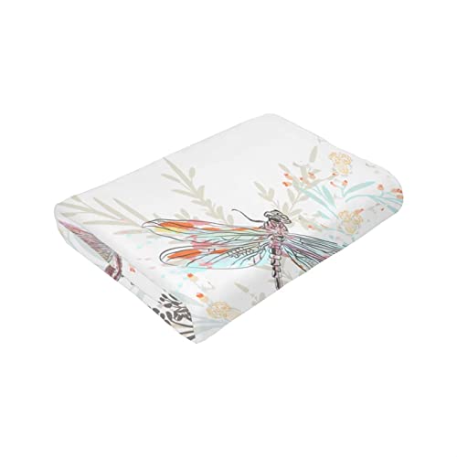 Futtspai Dragonfly Gifts for Women,Dragonfly Gifts,Dragonfly Blanket,Throw Blanket for Couch,Dragonfly Gifts Dragonfly Decor,Comfortable Flannel Warm Winter Blanket for Sofa Sofa Bed,60x80in