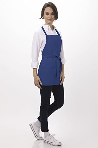 Chef Works Three Pocket Apron, Royal, One Size