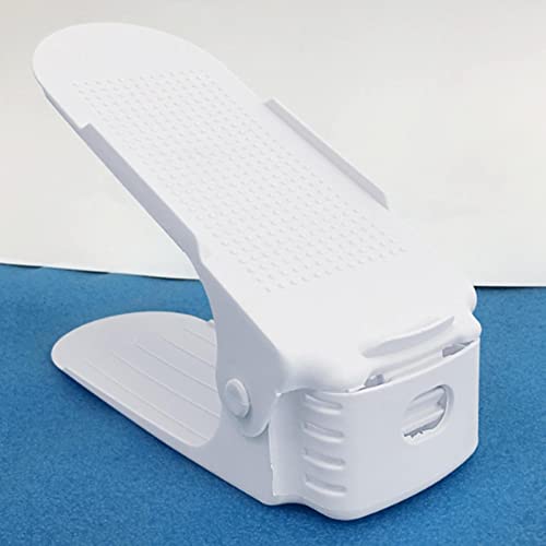 Shoe Slots - Space-Saving Double Layer Shoe Organizer Rack for Closet | 3-Level Shoe Rack Thickened Holder Storage Space Saver Yuxun