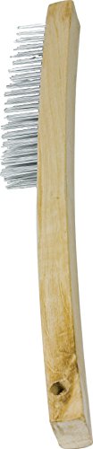 Performance Tool W1152 - Solid Wood Handle with Steel Bristles for Quick and Easy Cleaning of Rust, Paint, Dirt, and More