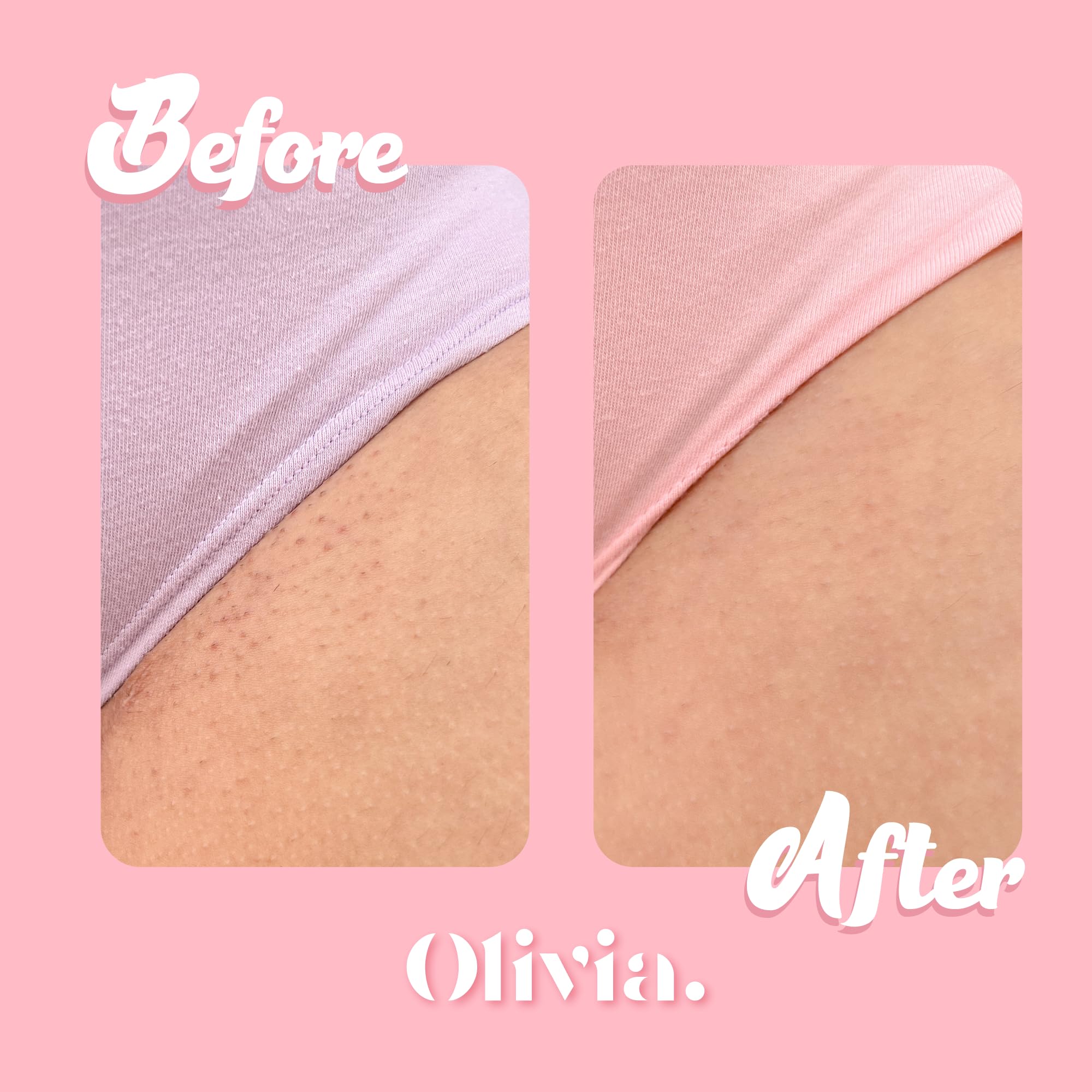 Olivia Beauty Bikini Exfoliating Scrub - All Natural Exfoliating Body Scrub for Women, Moisturizing Formula to Smooth, Exfoliate, and Restore Dry, Sensitive Skin, Provides Lasting Care, 8 Oz