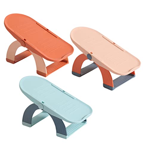 Alipis 3pcs Shoe Rack Adjustable Shelf Brackets Shoe Organizer Adjustable Stand Shoe Rack Holder Shoe Holder Shoe Storage Holder Slipper Rack Holder Double Layer Shoe Holder Home Supply