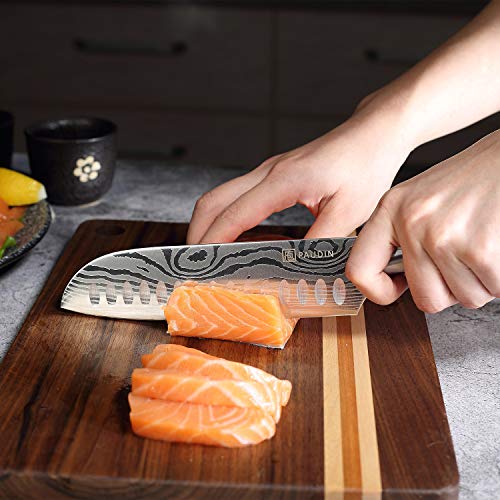 PAUDIN Chef's Knife, Santoku Knife and Utility Knife