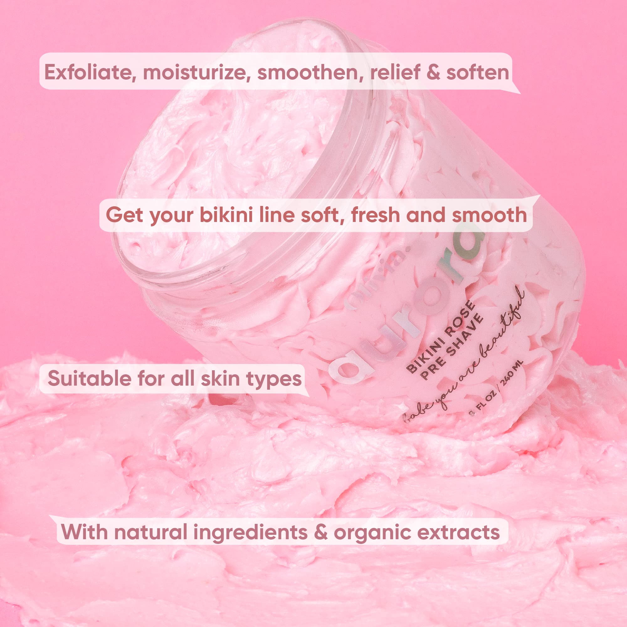 Olivia Beauty Bikini Exfoliating Scrub - All Natural Exfoliating Body Scrub for Women, Moisturizing Formula to Smooth, Exfoliate, and Restore Dry, Sensitive Skin, Provides Lasting Care, 8 Oz