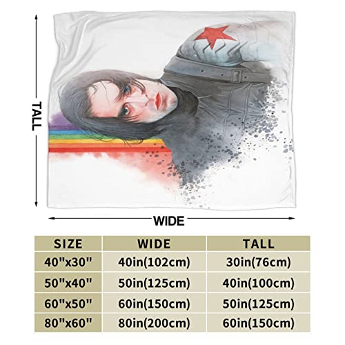 Sebastian Stan Ultra Soft Micro Fleece Blanket All Season Fuzzy Warm Throw Blanket for Sofa Chair Couch Bed