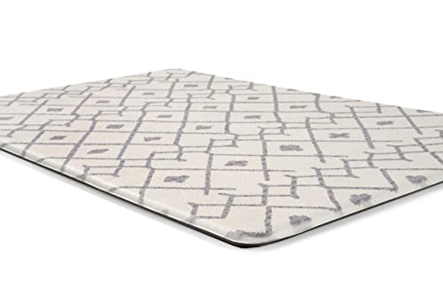 Rugshop Modern Boho Trellis Anti Fatigue Standing Mat 18" x 30" Cream