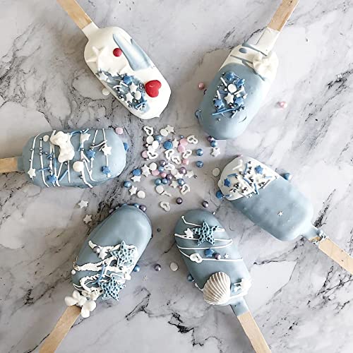 Popsicles Molds, Ozera 2 Pack Homemade Cake Pop Molds, Reusable Silicone Popcical Molds Maker Ice Pop Cream Molds Cakesicle Molds