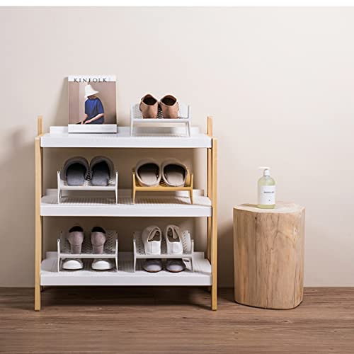 LUVADU ZCX Shoe Slots Organizer 1 Pack Shoe Slots Organizer Shoe Rack Double Deck Stacker Holder Wardrobe Closet Space Saver Shoe Racks (Color : C)