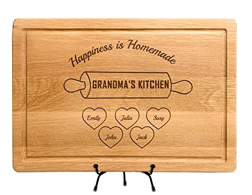 Personalized Gifts for Grandma Kitchen for Mothers Day, Cutting Board, Custom Engraved Serving Board or Decor, Customized Mom and Grandma Gift, Decor for Grandma's Kitchen, Engraved Sign, Christmas