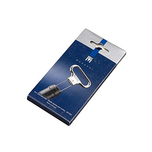 Monopol Westmark Germany Steel Two-Prong Cork Puller with Cover (Silver Satin)