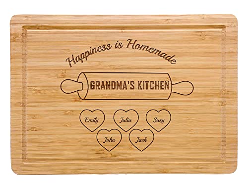 Personalized Gifts for Grandma Kitchen for Mothers Day, Cutting Board, Custom Engraved Serving Board or Decor, Customized Mom and Grandma Gift, Decor for Grandma's Kitchen, Engraved Sign, Christmas