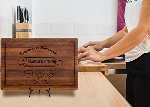 Personalized Gifts for Grandma Kitchen for Mothers Day, Cutting Board, Custom Engraved Serving Board or Decor, Customized Mom and Grandma Gift, Decor for Grandma's Kitchen, Engraved Sign, Christmas