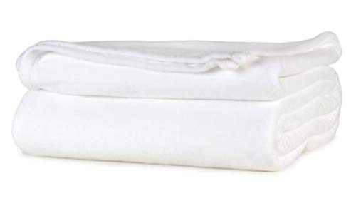 Berkshire Blanket Microloft Fleece Blanket (King, White)