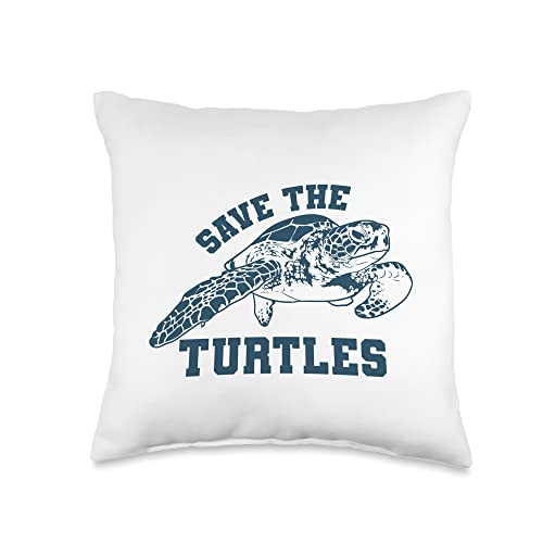 Turtle reptile carapace old Sauropsida Testudines Save Turtles Animal Throw Pillow, 16x16, Multicolor