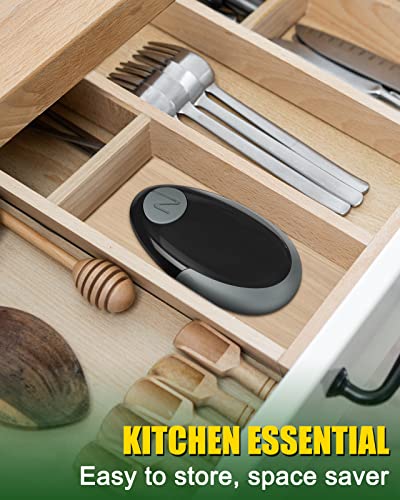 Smooth Edge Food-Safe Electric Can Opener, One-Touch Kitchen Can Opener Opens Almost Most Can Sizes, Good for Senior with Arthritis, Best Gift for Women, Battery Operated and Automatic Can Opener