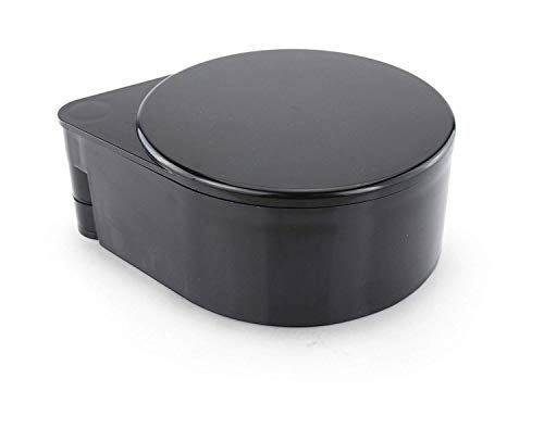 New Star Foodservice 48377 Plastic 2-Tier Bar Glass Rimmer, Black