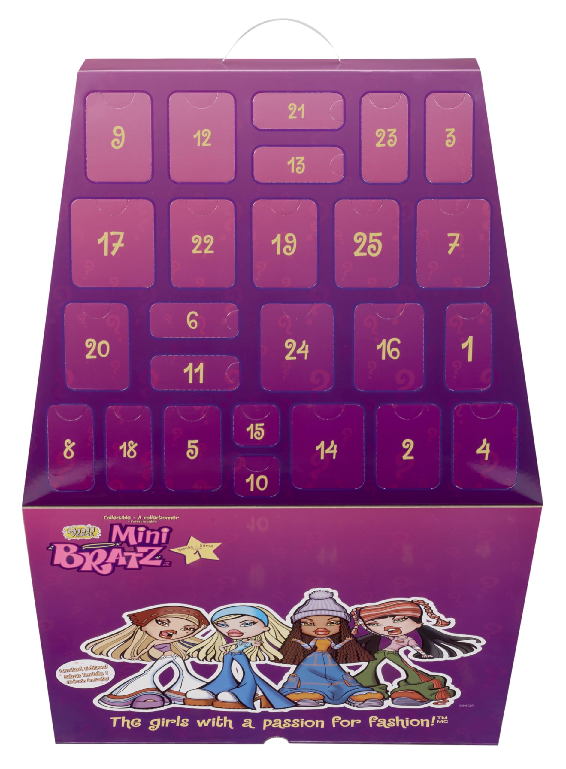 MGA's Miniverse Bratz Minis Advent Calendar - 25 Surprises, Y2K Nostalgia, Collectors Ages 6 7 8 9 10+