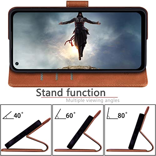 SUANPOT for Oneplus Nord N20 5G Wallet case 【RFID Blocking】 Credit Card Holder, Flip Folio Book PU Leather Phone case Shockproof Cover Women Men for OnePlus Nord N20 5G case Light Brown