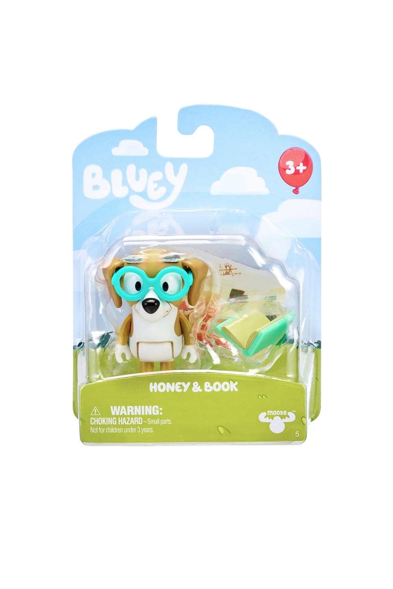 Bluey Story Starters - Choose from 8 Figures - Bluey, Bingo, Honey, Snickers, Indy, or Muffin - Ages 3+ (Honey & Book)