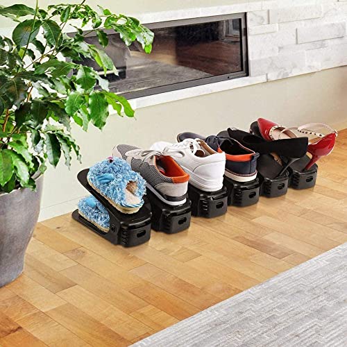 Adjustable Shoe Stacker 1 Pcs Shoe Slots Organizer Shoe Slots Space Saver Double Shoe Shoe Adjustable Durable Rack Deck