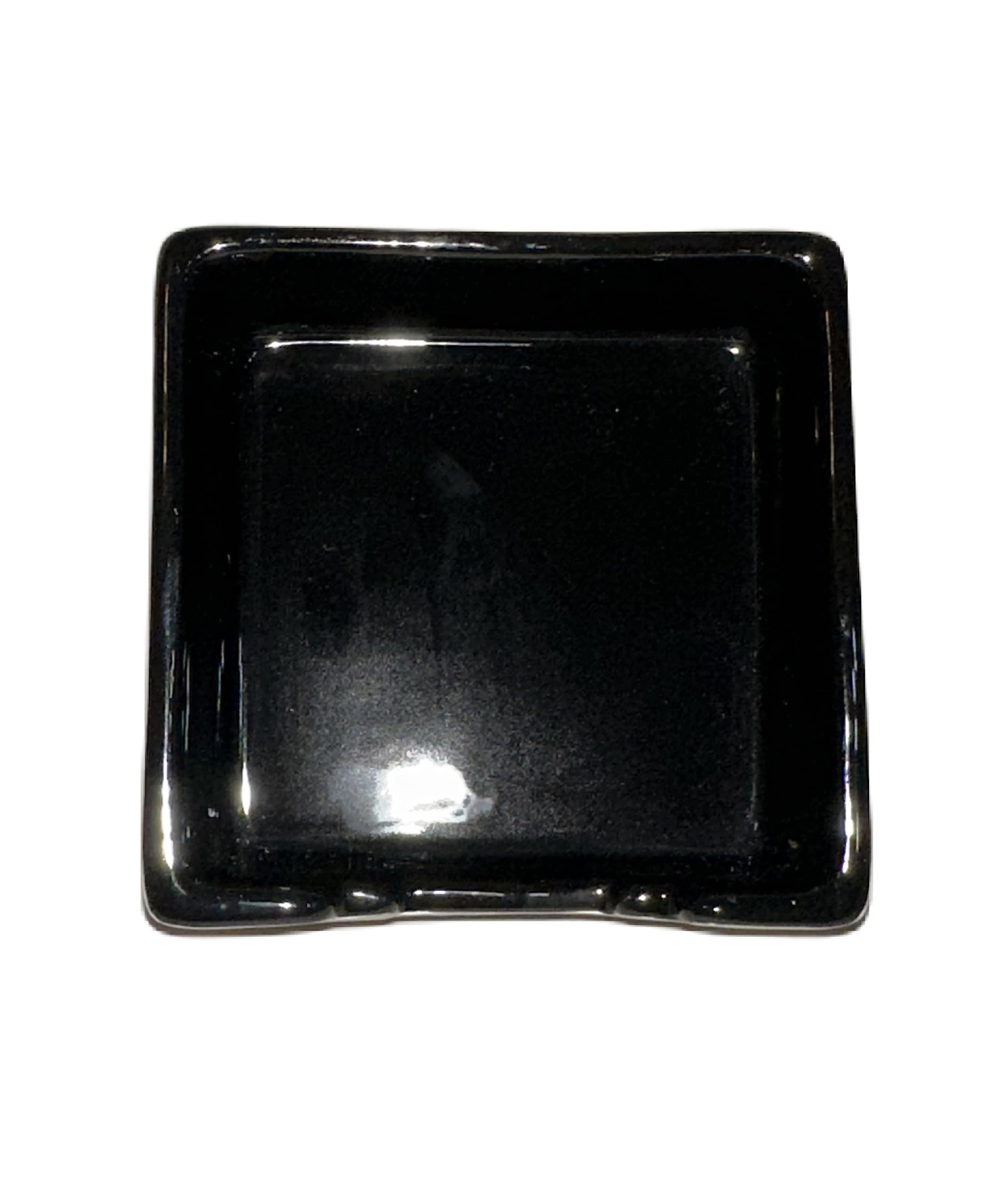 Rae Dunn NOTE TO SELF Post it Holder - Black inside - Ceramic - Office desk organizer