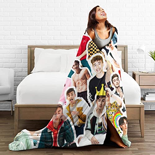 Blanket Johnny Orlando Soft and Comfortable Warm Fleece Blanket for Sofa,Office Bed car Camp Couch Cozy Plush Throw Blankets Beach Blankets