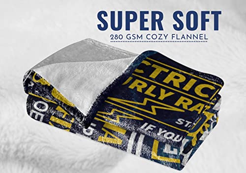 InnoBeta Electrician Gifts for Men, Throw Blanket for Dad, Husband, Father's Day, Christmas, Birthday - 50" X 65"