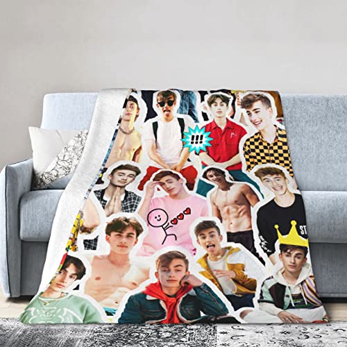 Blanket Johnny Orlando Soft and Comfortable Warm Fleece Blanket for Sofa,Office Bed car Camp Couch Cozy Plush Throw Blankets Beach Blankets