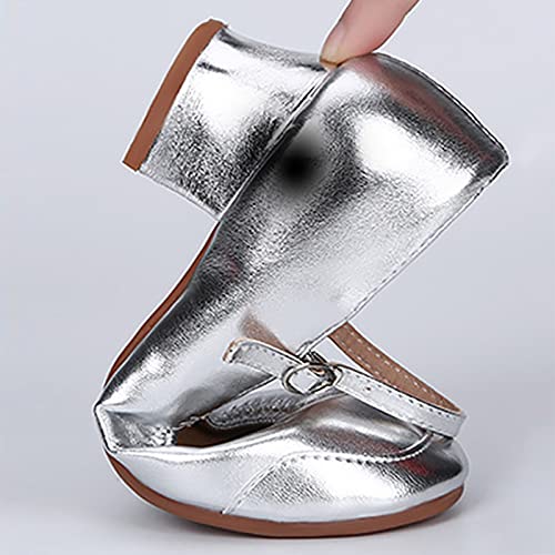 Women's Solid Color Buckle Two Point Sole Rubber Low Heel Thick Heel Dance Shoes Sandals Saltwater Sandals Womens Size 8 (Gold, 7)