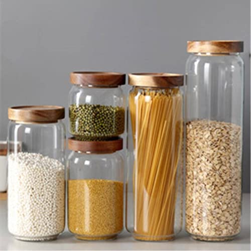 NC Sealed jar Glass jar Food Grade Transparent Glass jar with lid Cereals Storage Tank Storage jar Bottle jar