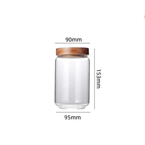 NC Sealed jar Glass jar Food Grade Transparent Glass jar with lid Cereals Storage Tank Storage jar Bottle jar