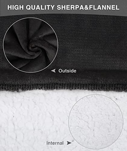 Wearable Blanket Super Warm and Cozy Fleece Sweatshirt Giant Blanket Hoodie for Women and Men, Large Front Pocket
