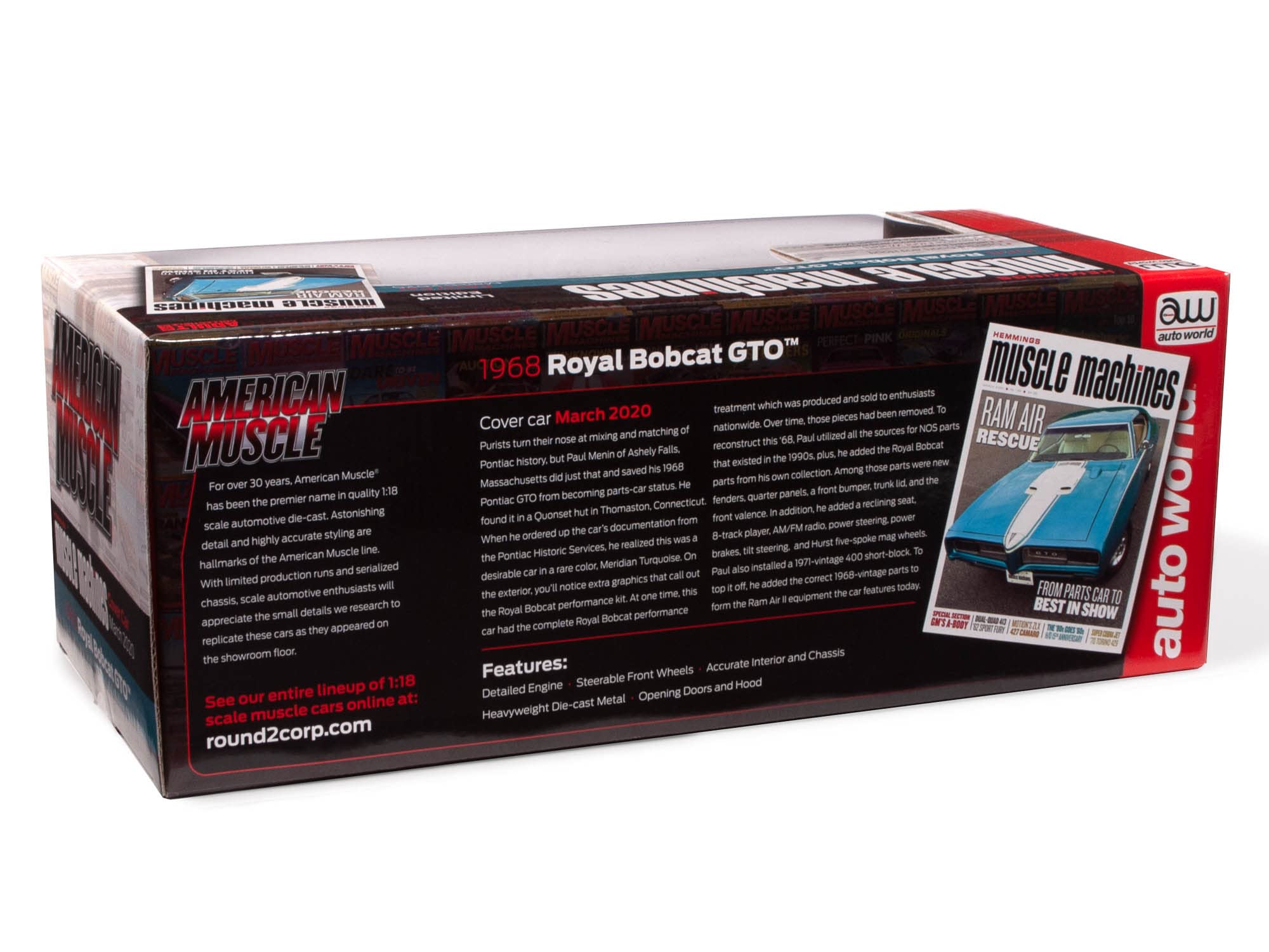 American Muscle 1968 Pontiac GTO Hardtop (Hemmings) 1:18 Scale Diecast