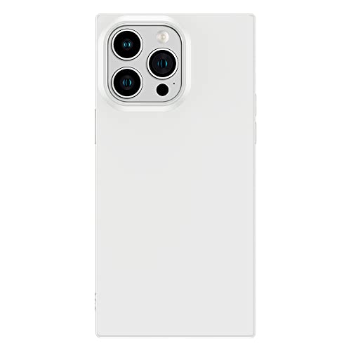 Cocomii - Rectangle Case Compatible with iPhone 13 Pro Max - Solid Color, Fashionable Hues, Glossy, Women Girls Men, Protective Phone Case for iPhone 13 Pro Max 6.7 inch, White