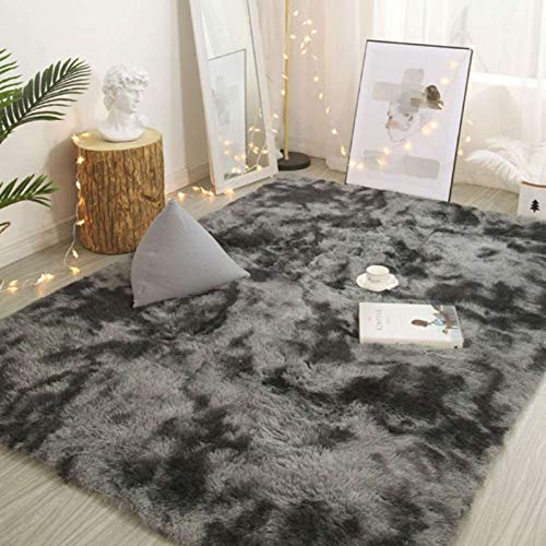 Textured Soft Blanket, Warm and Lightweight Throw Blanket, Cute Shaggy Bedside Blanket Floor Mat Carpet Household Living Room Bedroom Decor - Coffee 5080cm