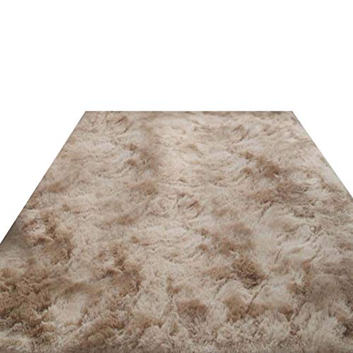 Textured Soft Blanket, Warm and Lightweight Throw Blanket, Cute Shaggy Bedside Blanket Floor Mat Carpet Household Living Room Bedroom Decor - Coffee 5080cm