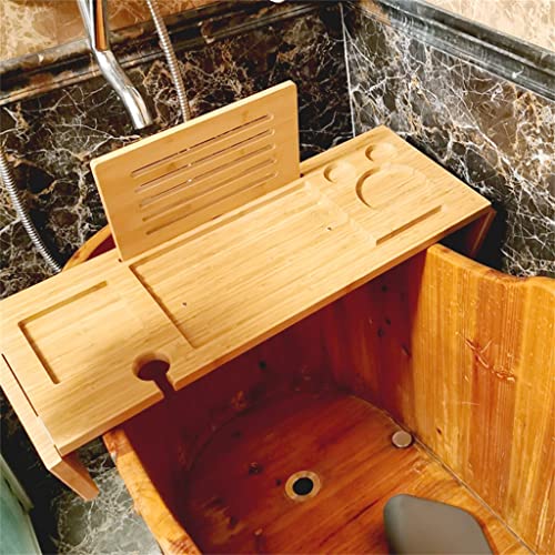 YEBDD Extendable Bathtub Tray Shower Wine Glass Book Holder Bath Shelf Caddy Bathtub Storage Rack Bathroom Accessories
