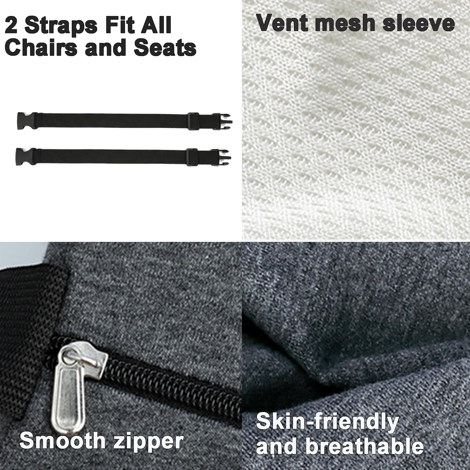Heated Lumbar Support for Office Chair Memory Foam Back Cushion with Heating Pad for Back Pain Relief, Lumbar Pressure Decompression, Sciatica Pain Release
