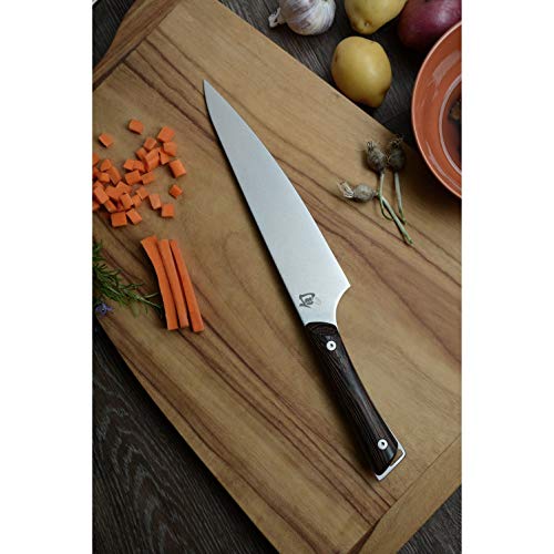 Shun Cutlery Kanso Chef's Knife 8β, Gyuto-Style Kitchen Knife, Ideal for All-Around Food Preparation, Authentic, Handcrafted Japanese Knife, Professional Chef Knife