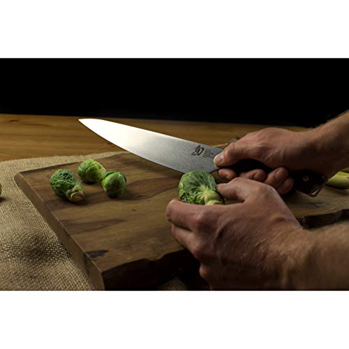 Shun Cutlery Kanso Chef's Knife 8β, Gyuto-Style Kitchen Knife, Ideal for All-Around Food Preparation, Authentic, Handcrafted Japanese Knife, Professional Chef Knife