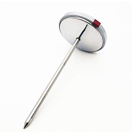 Digital Instant Read Meat Thermometer, Thermometer Cooking, Kitchen Food Thermometer with 4.6" Long Probes, 2.5” Waterproof Digital Grill Thermometer for Cooking, Beef, BBQ, Baking, Silver